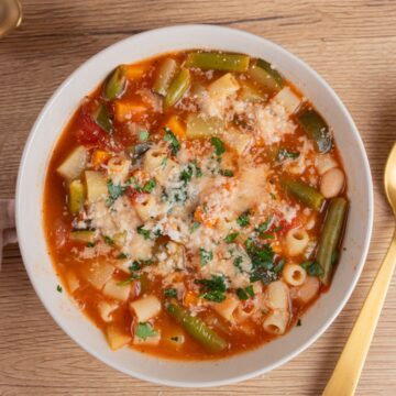 Traditional Minestrone Soup Recipe | Italian Vegetable Soup